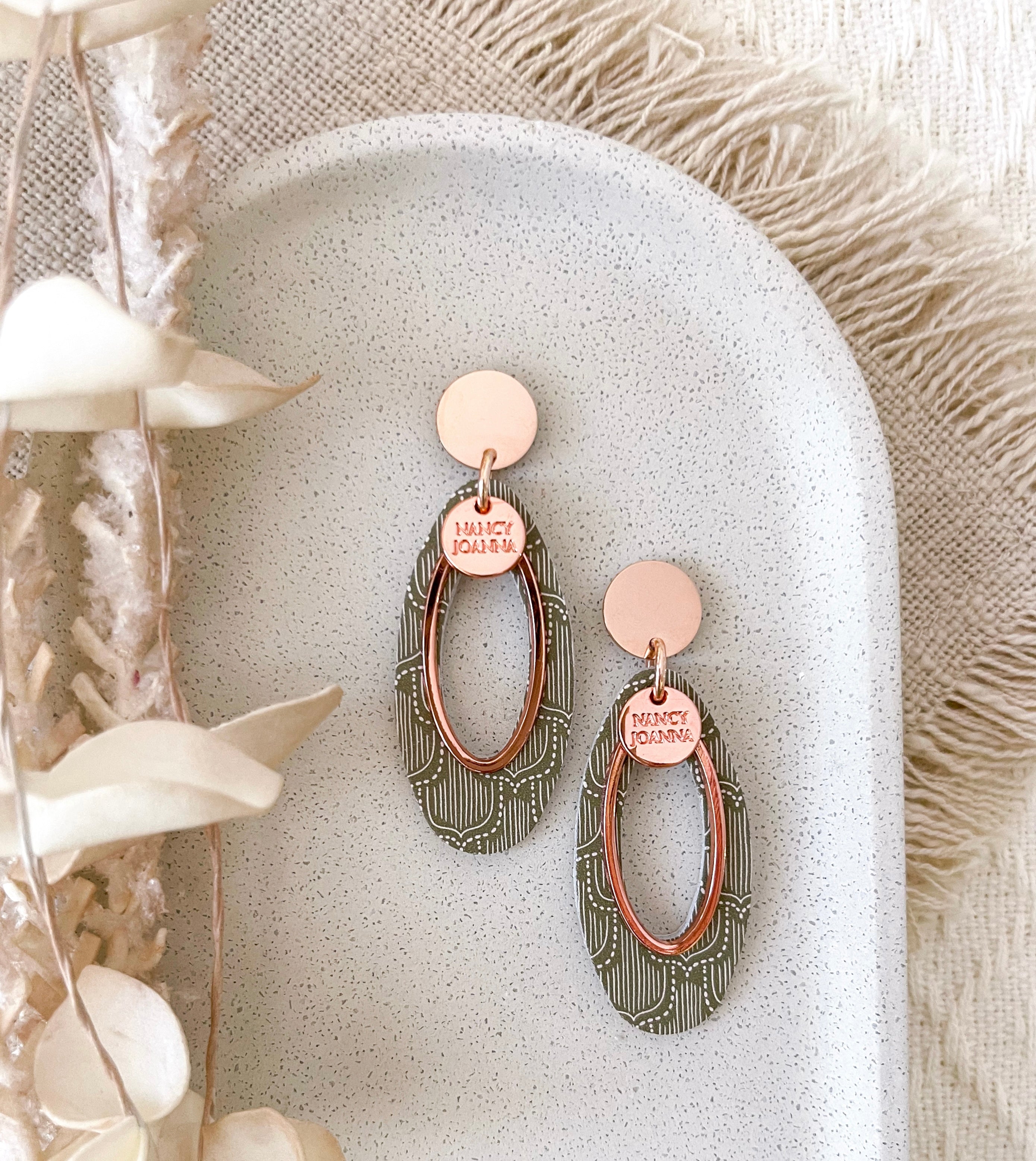 Mossy Mirage Contour Curve Drops – Nancy Joanna